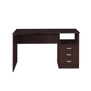 Classic Computer Desk with Multiple Drawers, Wenge - Bed Bath & Beyond ...