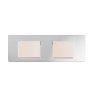 Artika Frosted Cube Modern Bathroom Vanity Light Fixture, Chrome - Bed ...