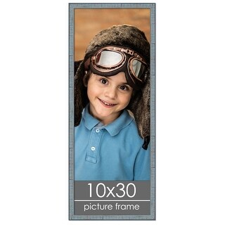 10x30 Distressed/Aged Complete Wood Panoramic Frame with UV Acrylic ...