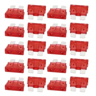 20pcs 10A Fuse Truck SUV Fuses Miniature Blade Fuse Red - Red,Silver Tone - Bed Bath & Beyond ...