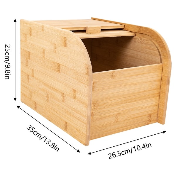 Bamboo Rice Storage Container Rice Container Box with Lid - Bed Bath ...