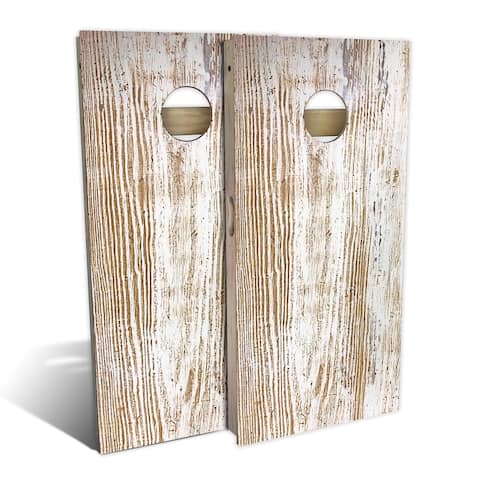 Red White Buck Outdoor Cornhole Board Set - Overstock - 33205375