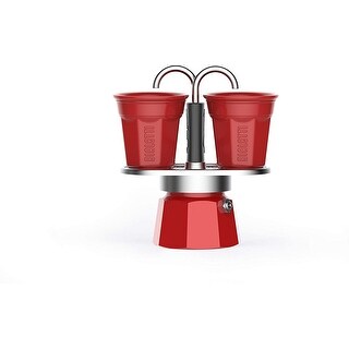 Bialetti Mini Express, Set of 2 cups & 2 shot glasses-Aluminum - Bed ...