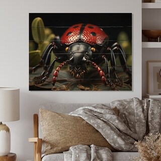 Designart "Insects Bugs Portrait Stunning II" Animals Print on Natural ...