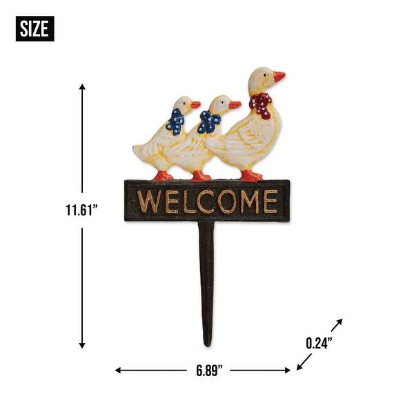 Welcome ducks cast iron sign - Bed Bath & Beyond - 35759208