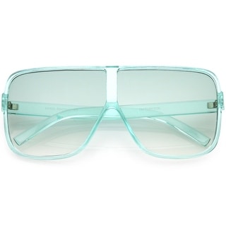 Oversize Translucent Square Sunglasses 69Mm Flat Top Color Tinted Lens ...