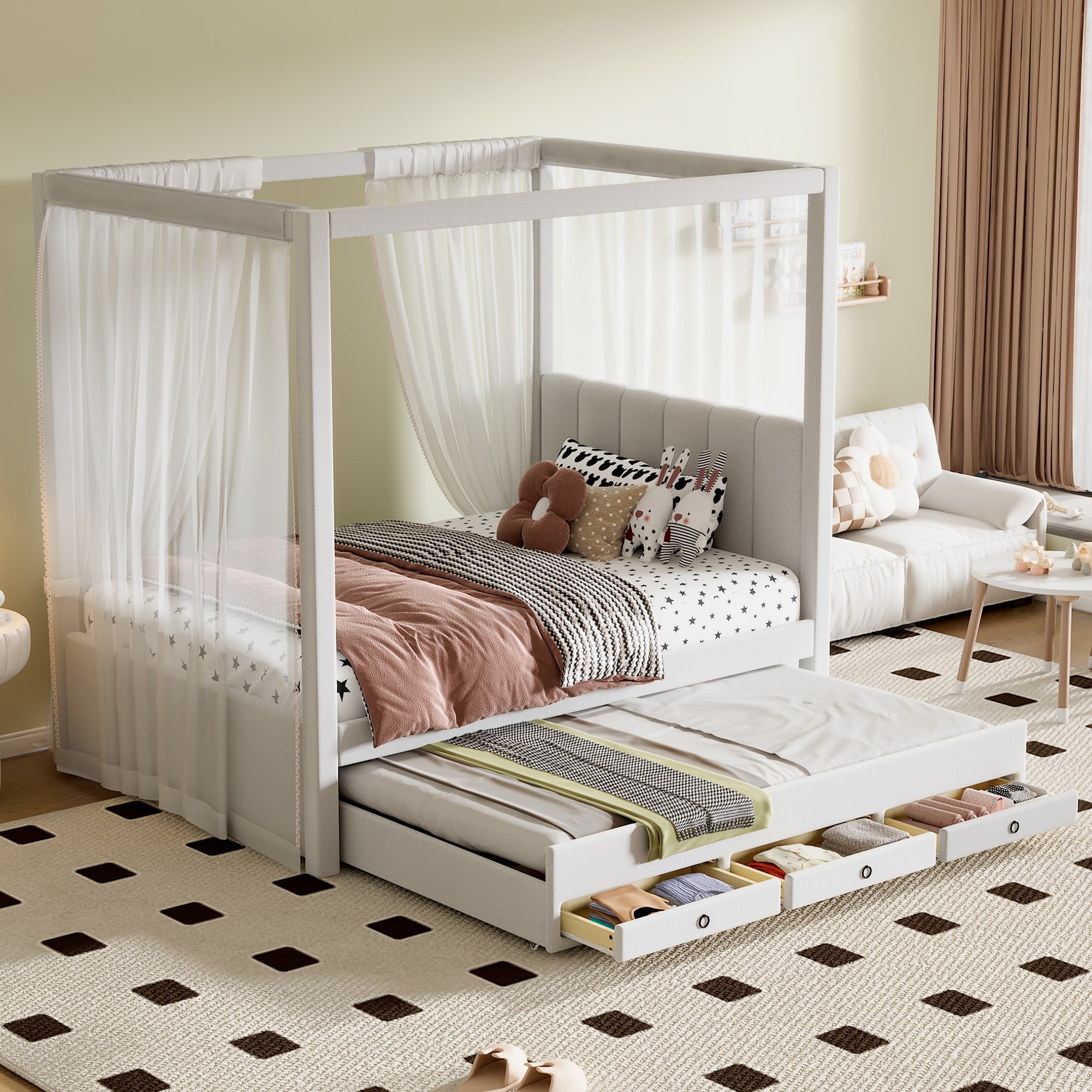 Twin Size Canopy Bed Beds Bed Bath Beyond