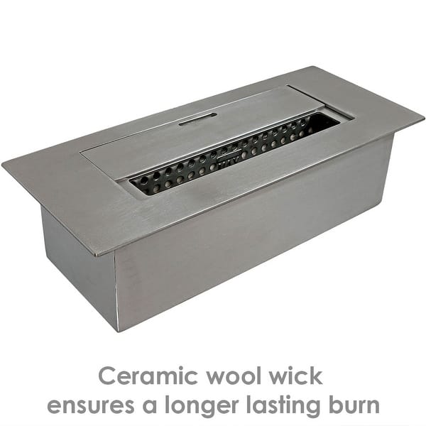 Sunnydaze Chaleur Ventless Wall-Mounted Bio Ethanol Indoor Fireplace ...