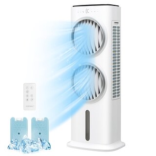 3-in-1 Evaporative Air Cooler Humidifier Swamp Fan w/ 9H Timer Remote ...