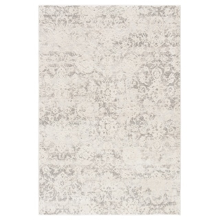 Cheyenne Abstract Grey and White Viscose Blend Area Rug - Bed Bath ...