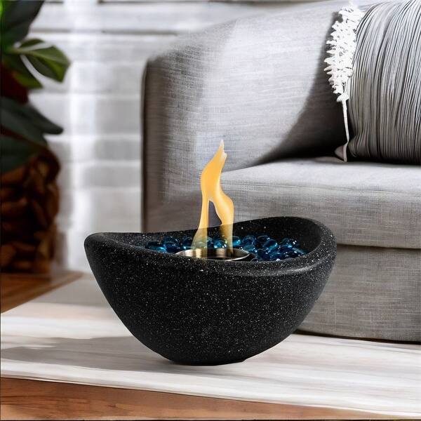 Portable Ethanol Fireplace Alcohol Table Top Smokeless Fire Pot - Bed ...