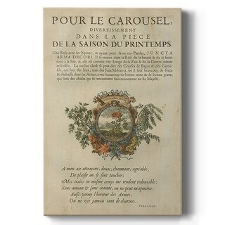 Embellished Bookplate IV Premium Gallery Wrapped Canvas - Ready to Hang ...