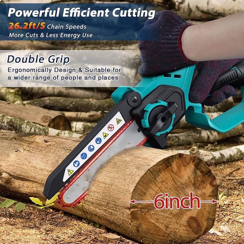 Mini Rechargeable Chain Saw - Overstock - 38141803