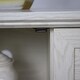 45"W Storage Cabinet With 3 Mirrored Acrylic Doors, Sideboard With ...
