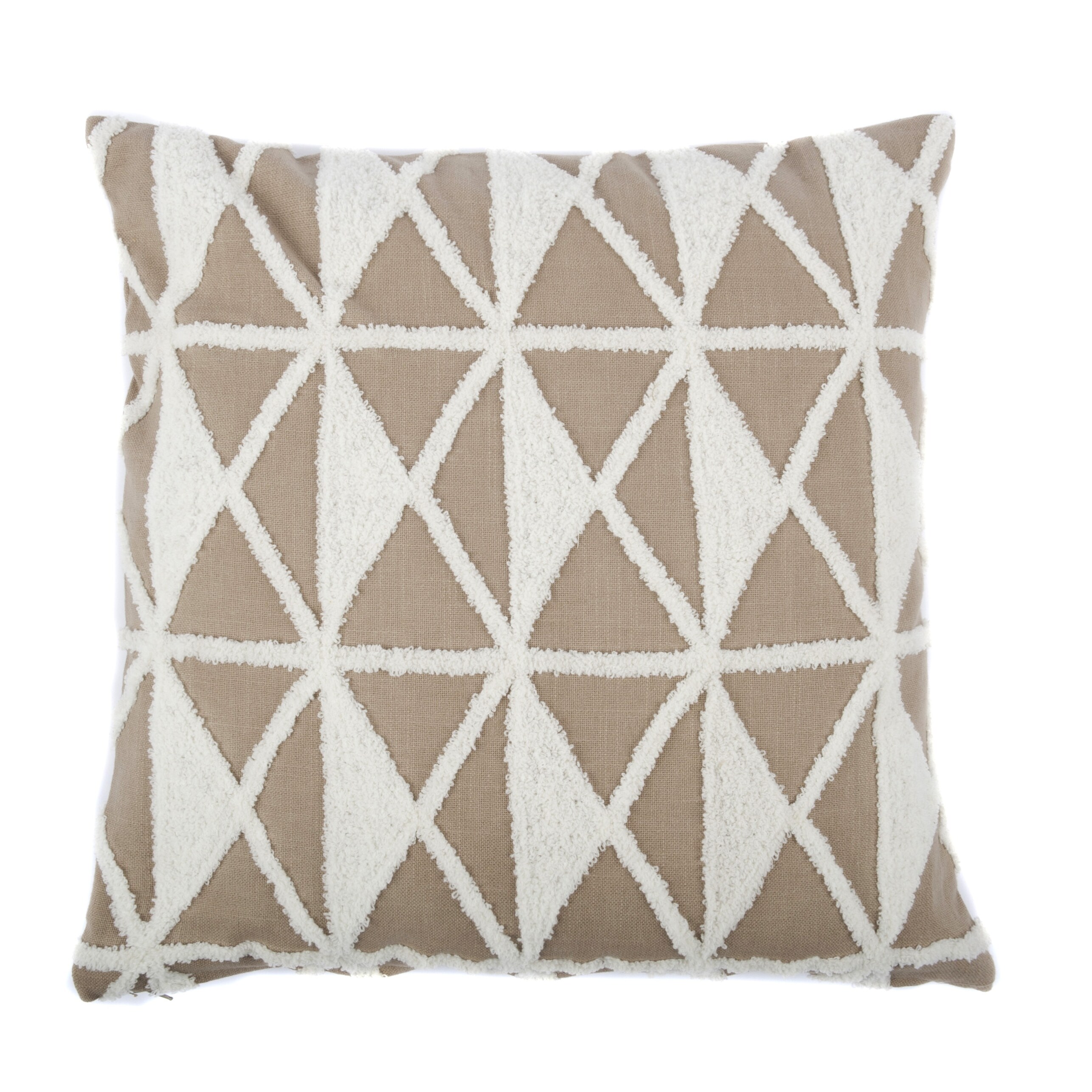 chenille geometric cushion