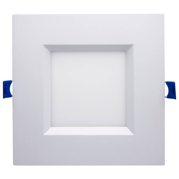 15W LED Low Profile Regress Baffle Downlight 6 Inch CCT Selectable ...
