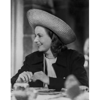Greta Garbo with a Hat and smiling Photo Print - Bed Bath & Beyond ...