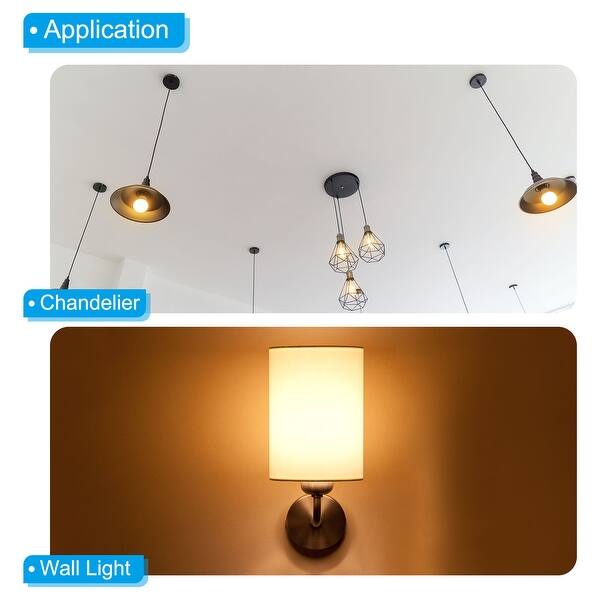 4" Light Crossbar, 2 Pcs Circle Lamp Fixtures with Ground Screw, Silver ...