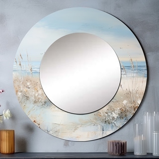 Designart "Coastal Ocean Charm In Winter" coastal ocean Wall Mounted ...