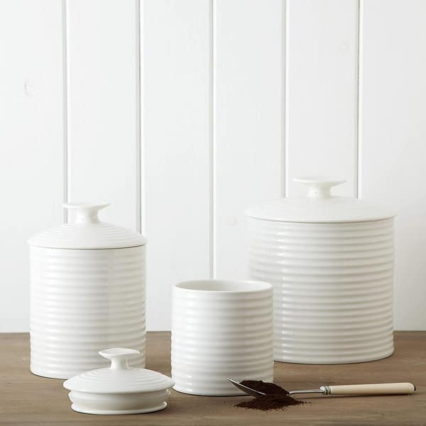 Portmeirion Sophie Conran White Canister - On Sale - Bed Bath & Beyond ...