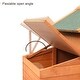 75" Waterproof Roof Two-tier Wooden Chicken Coop Rabbit Poultry Cage ...