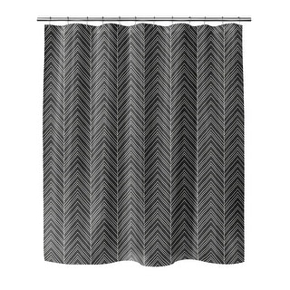 STRAND BLACK & WHITE Shower Curtain By Erin Vanessa - Bed Bath & Beyond ...