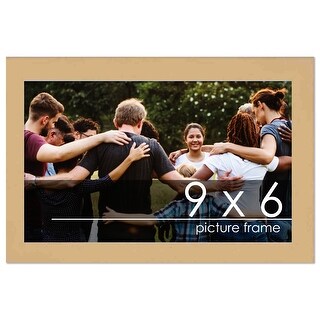 9x6 Traditional Natural Complete Wood Picture Frame with UV Acrylic ...