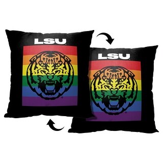 LSU Pride Series Printed Throw Pillow - Black - Bed Bath & Beyond ...