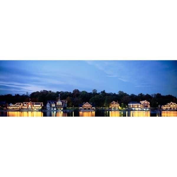 Boathouse Row Philadelphia Pennsylvania Usa Poster Print (36 X 12 ...