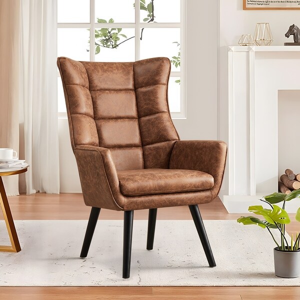 Velvet Upholstered Wingback Accent Chair Armchairs 39.8 H x 26.6 W x 29 D Bed Bath Beyond 37831773