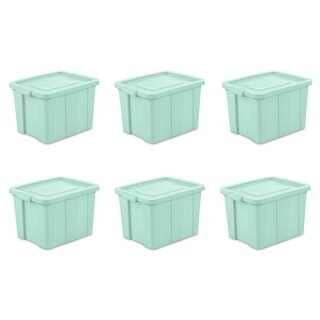 STERILITE 72 Quart Tuff1 Totes, Classic Mint Color - Case of 6 - Bed ...