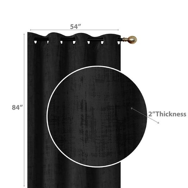 Embossed Rubber Panel & Grommets Black - Set of 2 - Bed Bath & Beyond ...