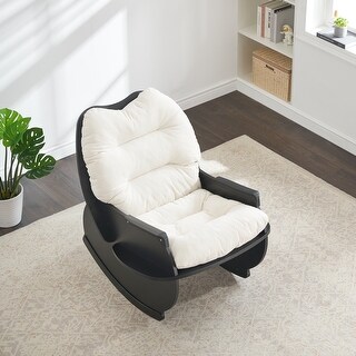 Lazy Rocking Chair Beige Casual Rocking Chair - Bed Bath & Beyond ...