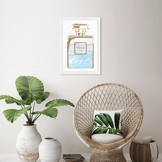 Wynwood Studio 'Perfume Water Love Light' Fashion and Glam Gold Wall ...