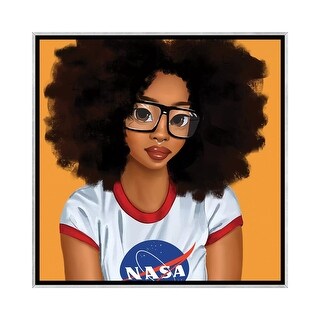 iCanvas "Nerd Girl" by Princess Karibo Framed - Bed Bath & Beyond ...