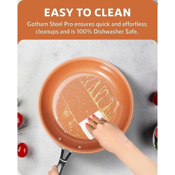 Gotham Steel Pro Hard Anodized 13 Piece Nonstick Cookware Set - Bed ...