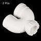 2Pcs PVC Water Pipe U-Shaped Fitting 50mm ID Single Plug Adapter w ...