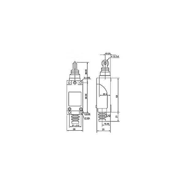 ME-8122 Cross Roller Plunger Momentary Limit Switch 1NC+1NO 5Pcs ...
