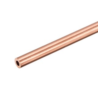 Copper Round Tube 6mm OD 1.5mm Wall Thickness 300mm Length Pipe Tubing ...