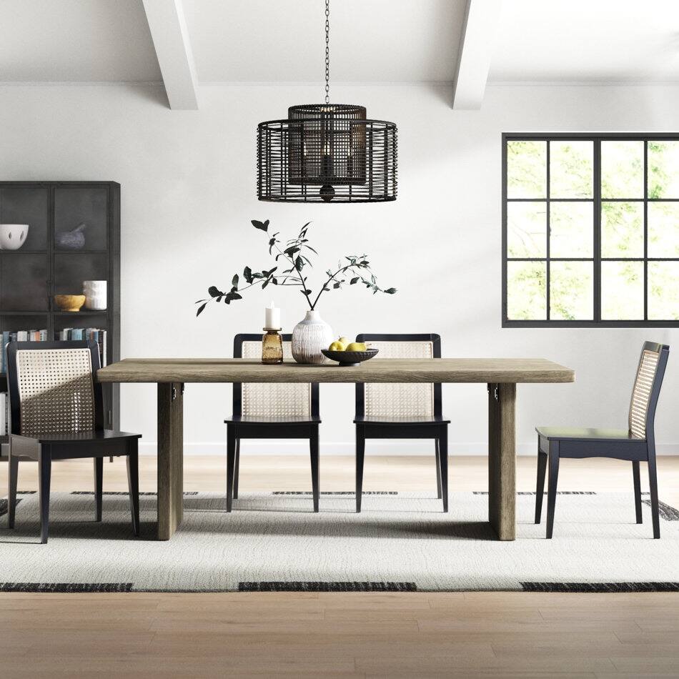Jefferson III Grey Solid Wood Rectangular Dining Table - Overstock ...