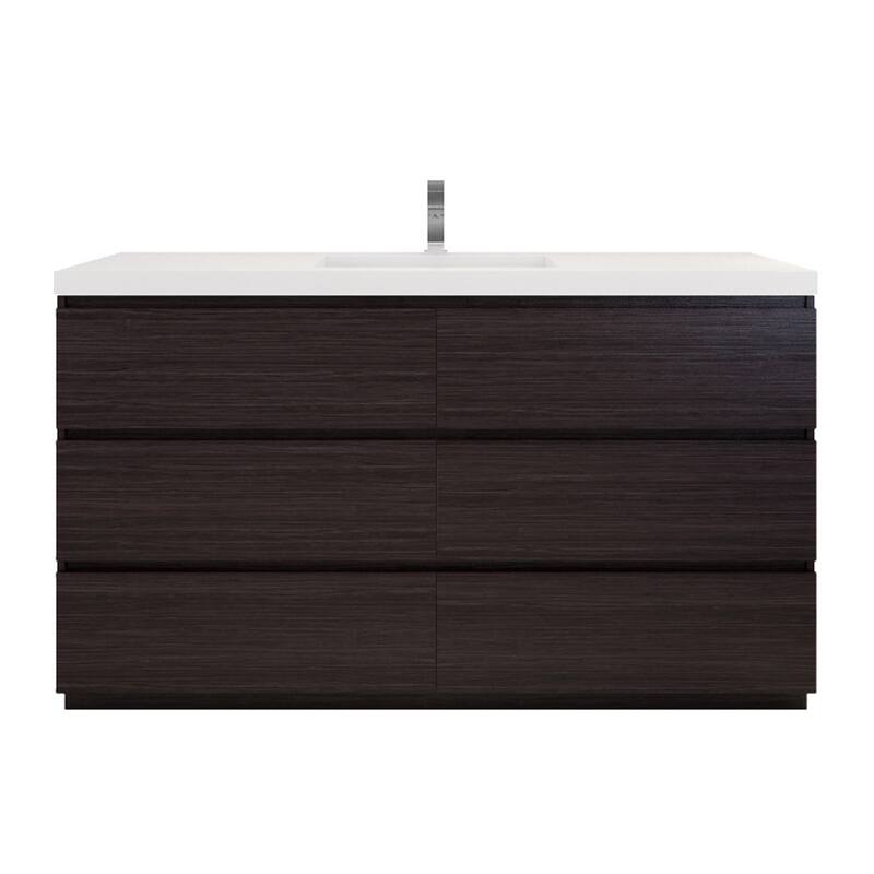 Aron 60'' Freestanding Vanity with Single Reinforced Acrylic Sink ...