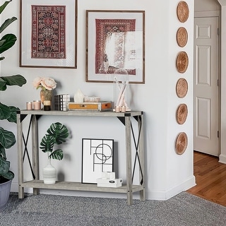 Cier Rustic Entryway Table 43 Inch Farmhouse Console Table - Bed Bath ...
