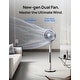 Pedestal Fan with Smart Control, Adjustable Height, DC Quiet Fans, 120 ...