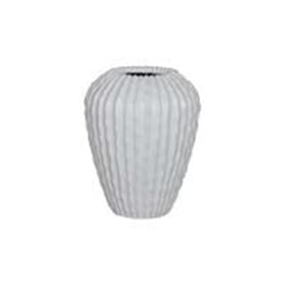 Med. Lounge Cactus White Vase w/ Plastic Pot 25.5H - A - White - Bed ...