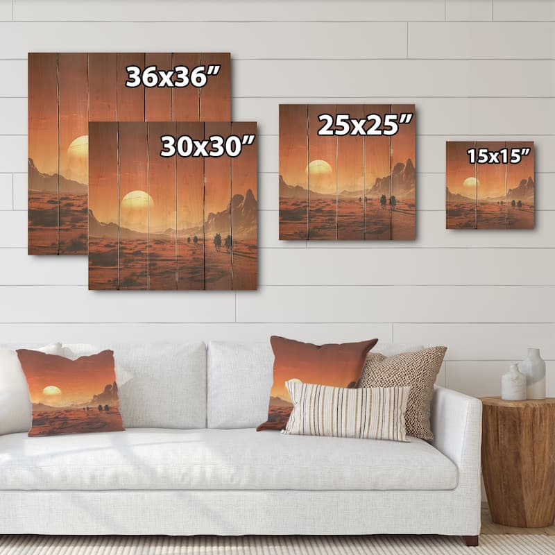 DESIGN ART "African Tribes Sahara Caravan" African Tribes Wood Wall ...