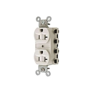 Hubbell Receptacle,Duplex,20A,5-20R,125V SNAP5362LAA - 1 Each - Bed ...
