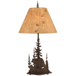 Rustic Iron Nature Scene with Pine Tree Forest - Bed Bath & Beyond ...