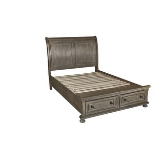 New Classic Furniture Capender Pewter Sleigh Bed - Bed Bath & Beyond ...