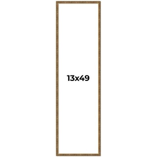13x49 Frame Gold Kingsley Distressed Solid Wood Picture Frame Width ...