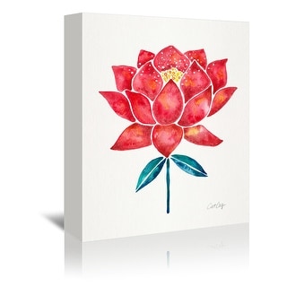 Americanflat - 8" x 10" Sacred Lotus Blossom Red by Cat Coquillette ...